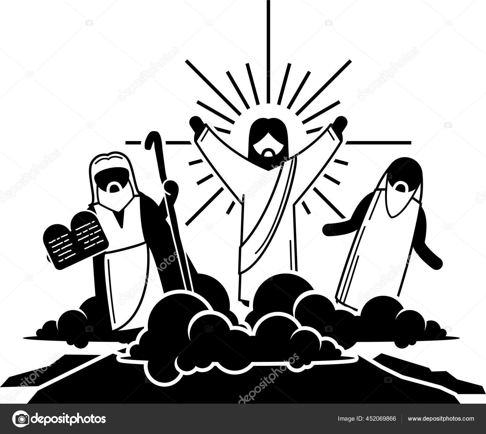 The Transfiguration Of Jesus Drawing