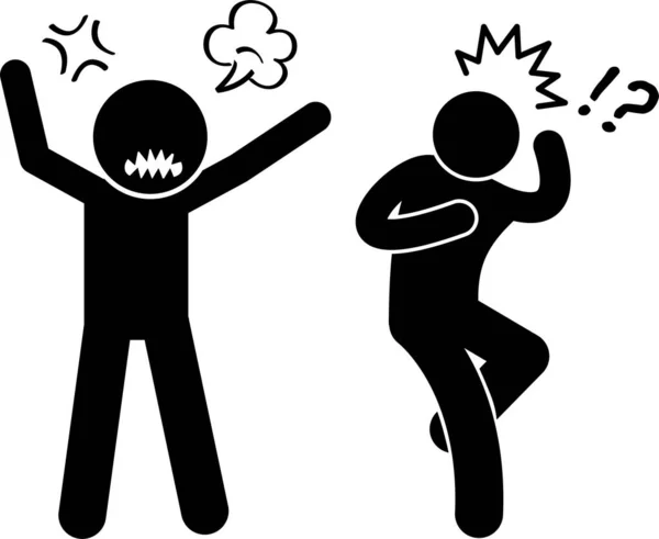 Human Man Character Behaviour Stick Figure Pictogram Icons Stock Vector ...