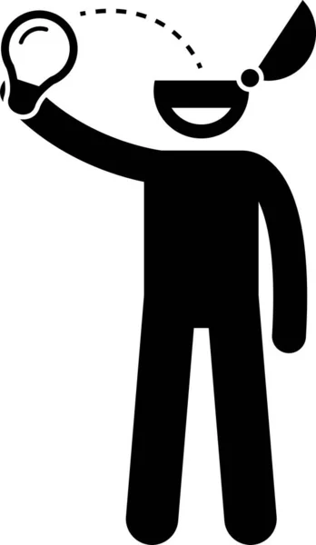 Minimalistic Vector Illustration Positive Personality Concept Stock ...