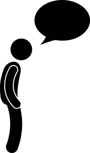 Man Thought New Idea Stick Figure Pictogram Icons Stock Vector by ...