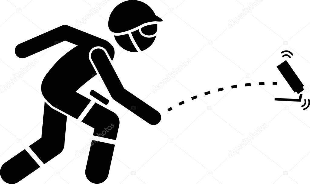 SWAT Special Weapons and Tactics Icons. Stickman pictogram set depicts ...