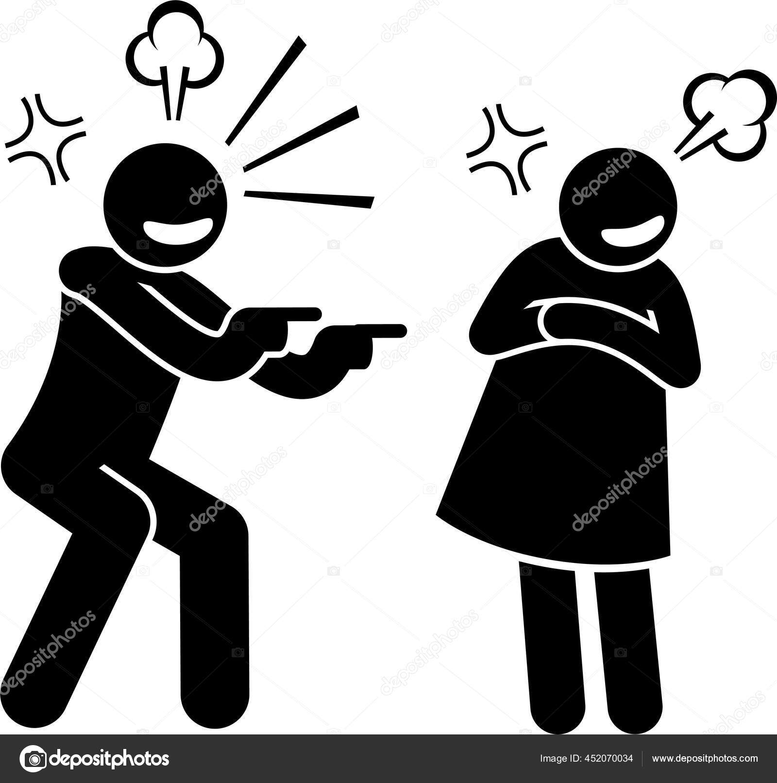 Ilustración Vectorial Minimalista Concepto Gestión Ira Vector de stock ...