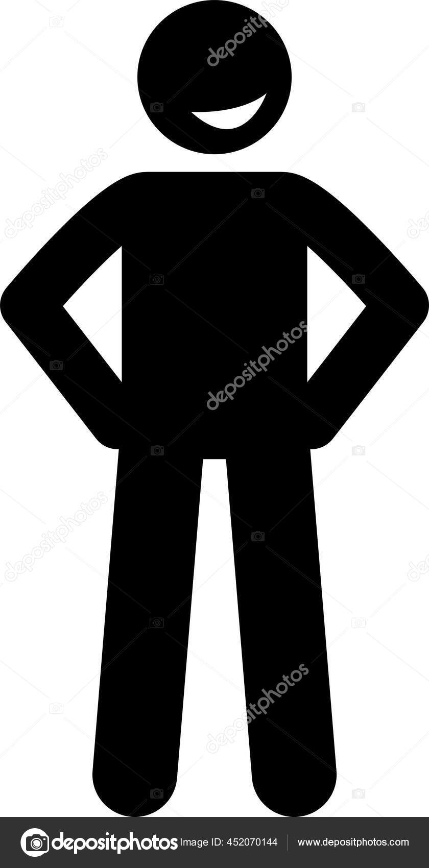 Neutral Personalities Character Traits Stick Figures Man Icons Stock ...