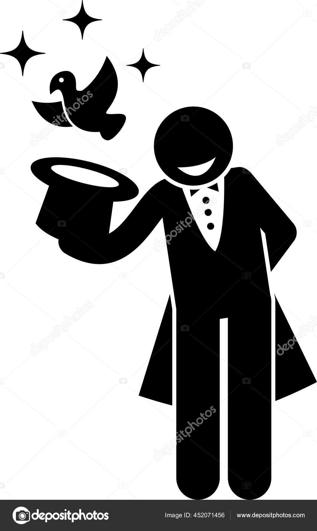 Minimalistic Vector Illustration Positive Personality Concept Stock ...