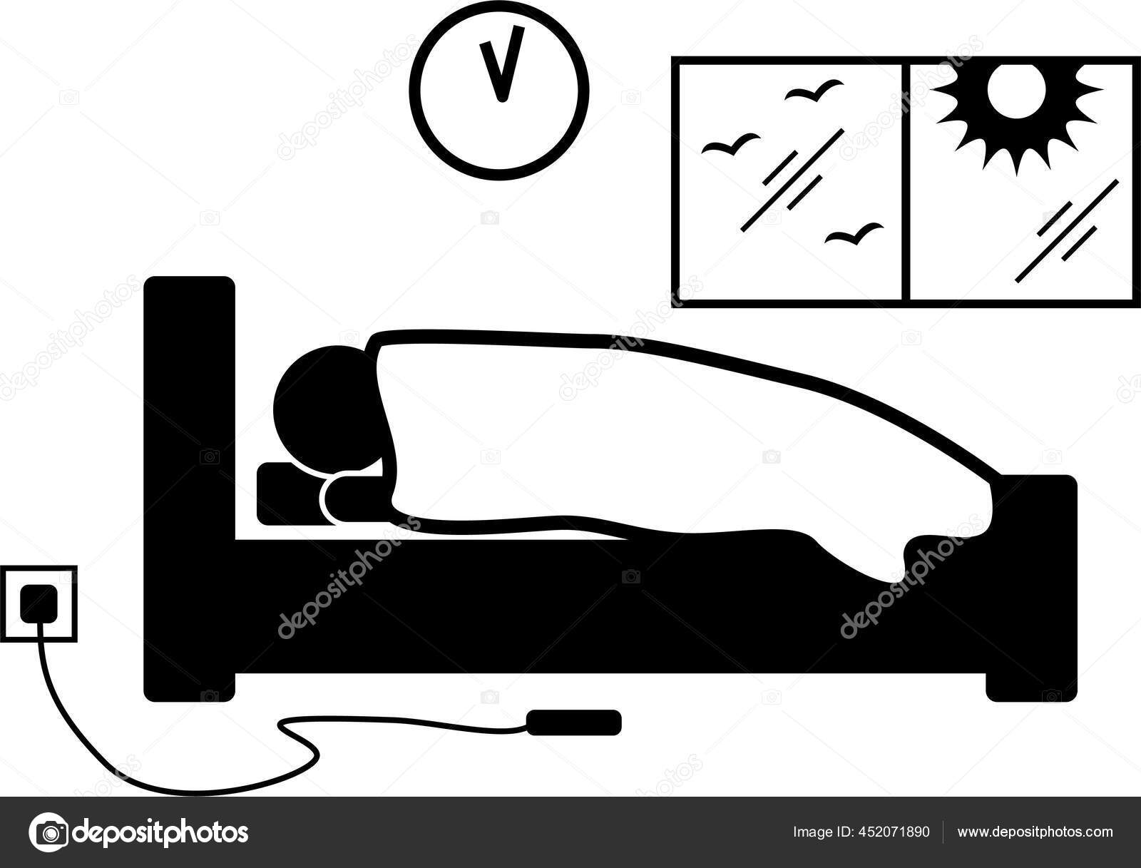 Unhealthy Poor Lifestyle Habit Stick Figure Pictogram Icon Stock Vector ...