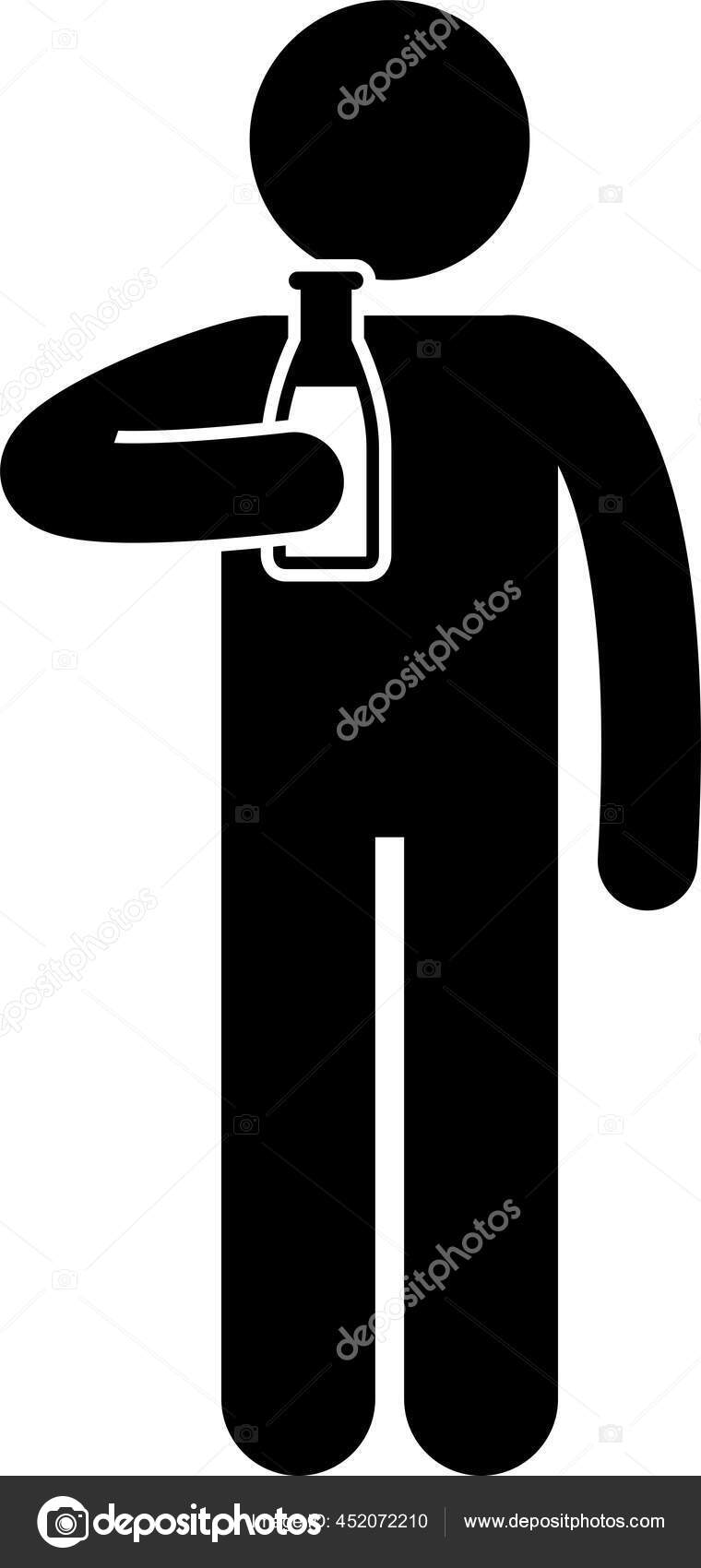 Man People Eating Tasting Food Drink Stick Figura Pictograma Ícone ...