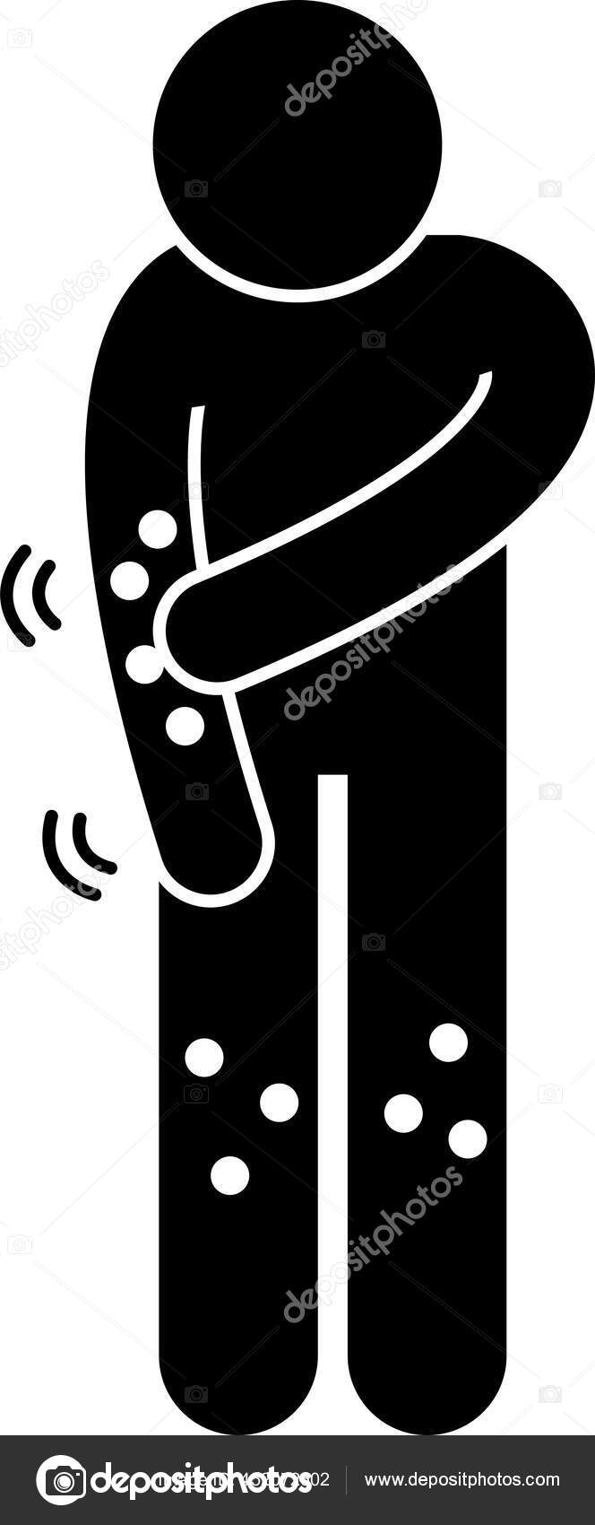 Human Disease Illness Sickness Symptom Syndrome Signs Stick Figure ...