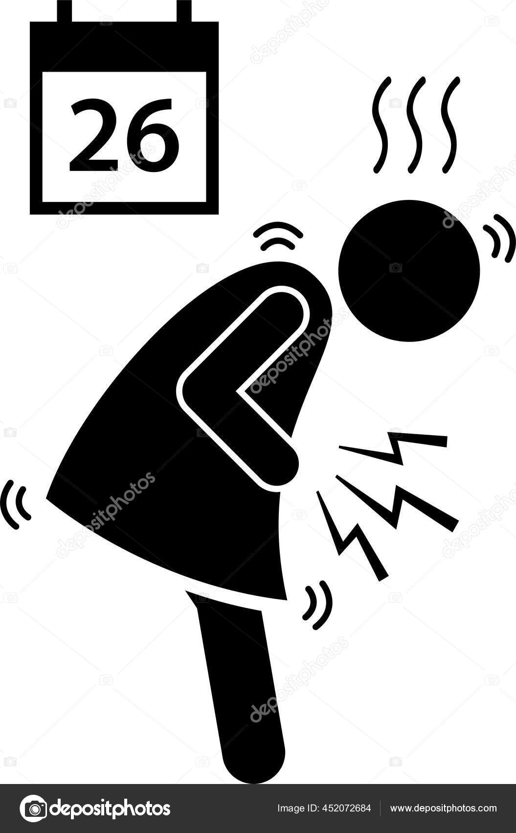 Női Betegség Betegségek Stick Ábra Piktogram Ikon Kliensek Stock vektor ...