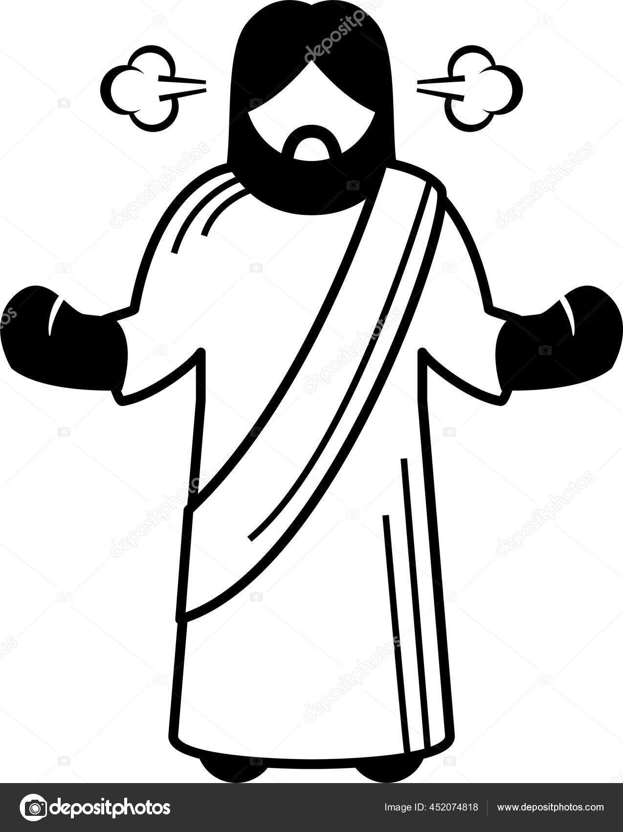 Jesus Christ Basic Action Postures Poses Icon Pictogram Stick Figure ...