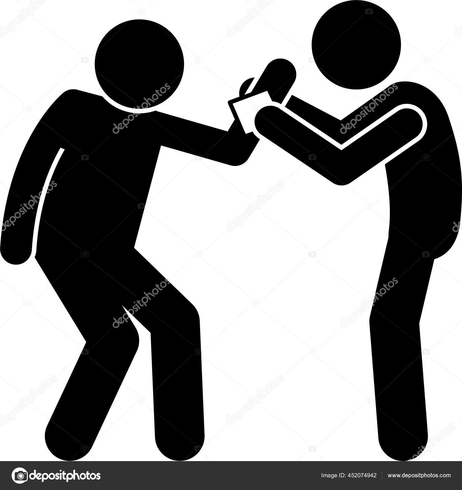 Treatments Sprain Bleeding Burn Stick Figures Icons Vector ...