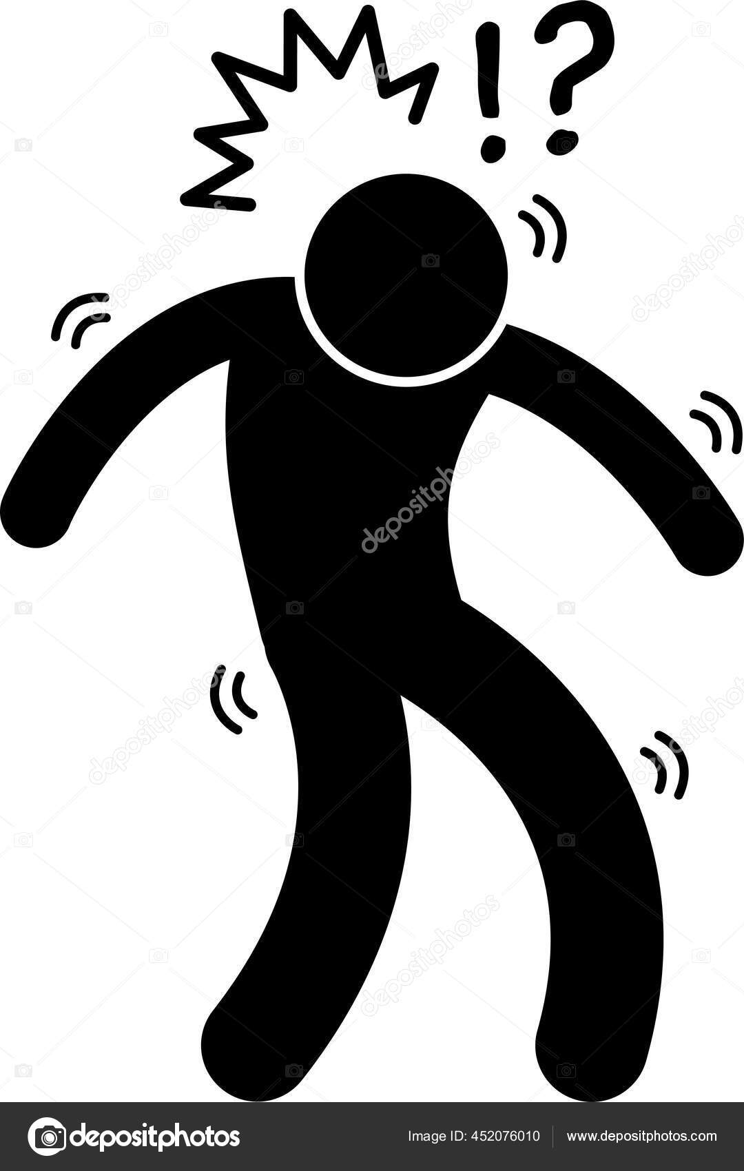 Case Earthquake Emergency Plan Stick Figure Pictogram Icons Stock ...