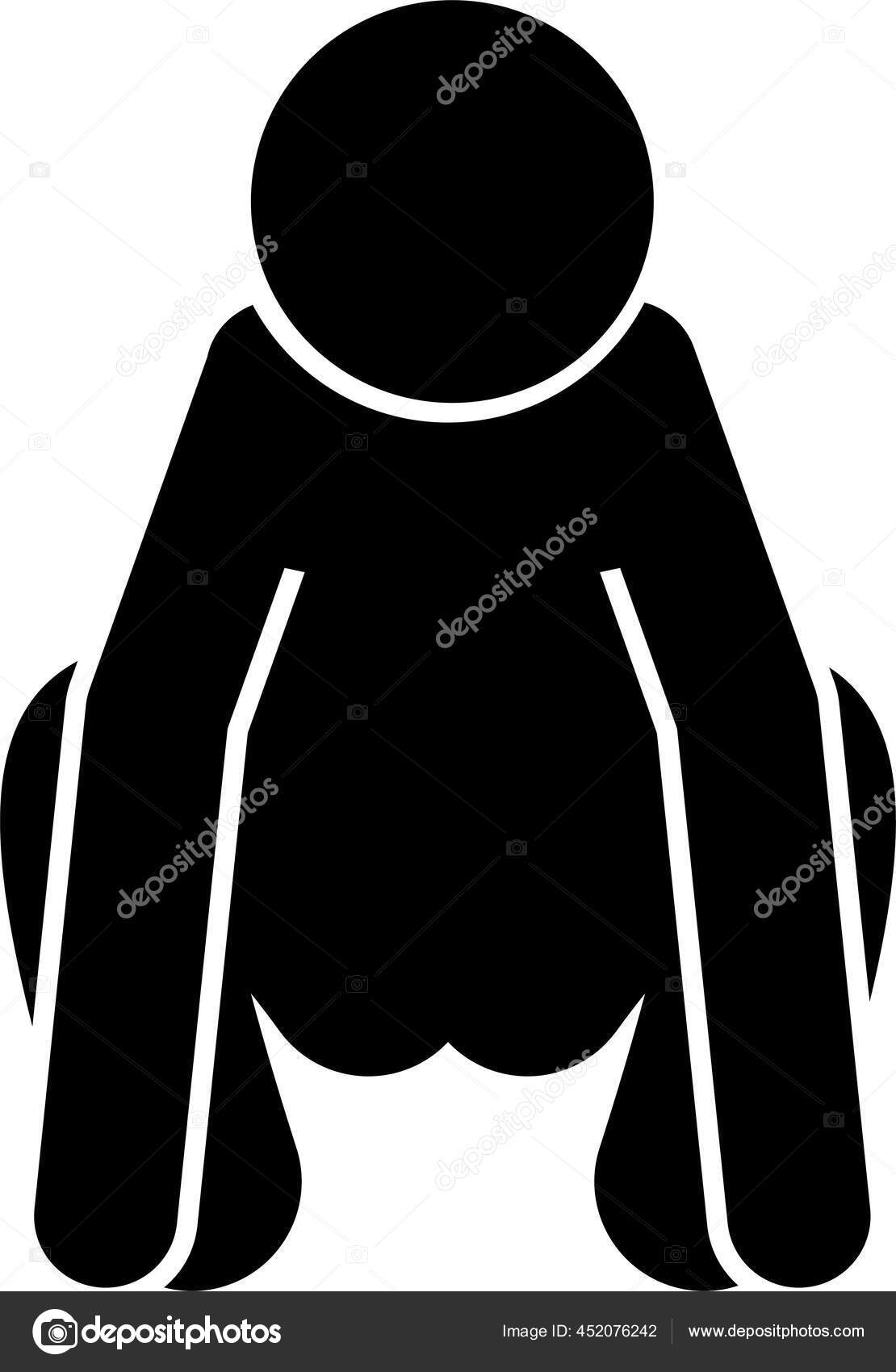 Human Man People Sitting Squatting Floor Poses Postures Stick Figure ...