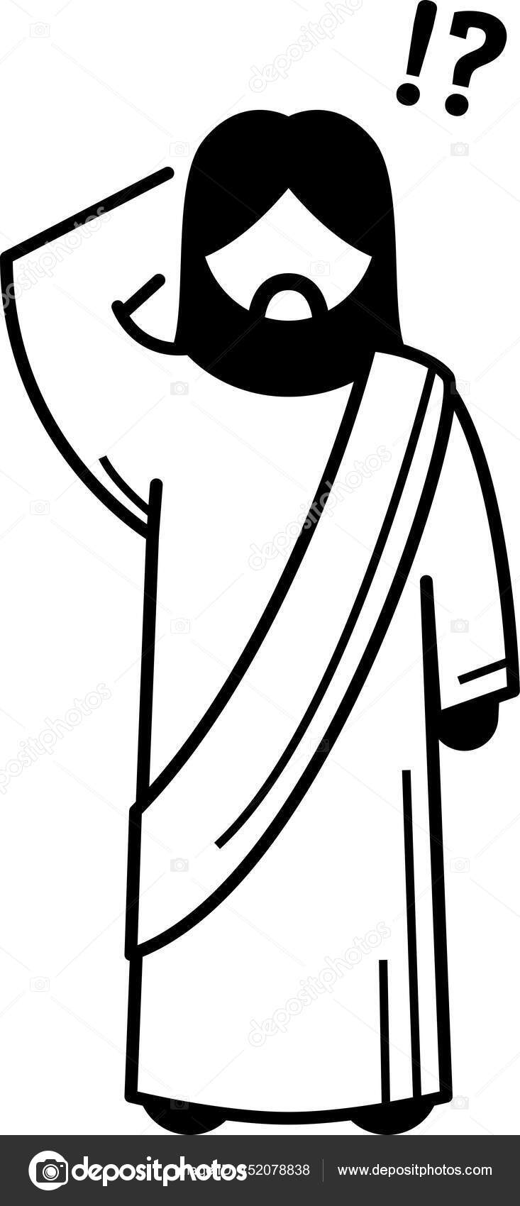 Jésus Christ Postures Debout Base Poses Les Actions Pictogramme ...