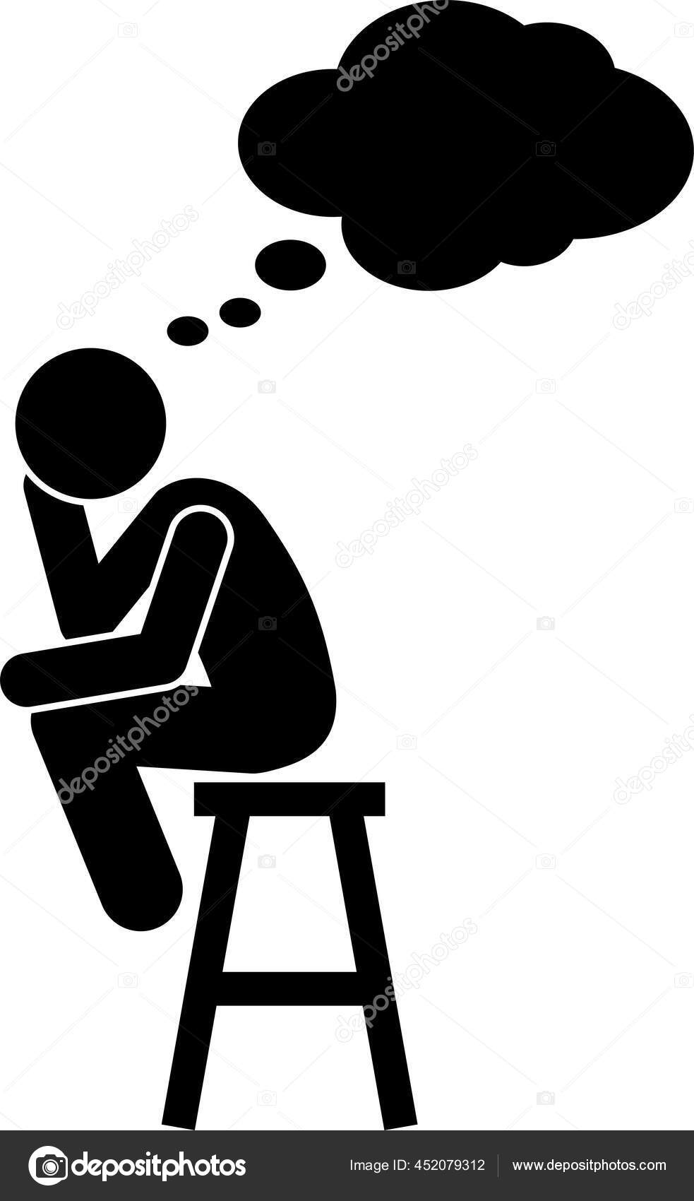 Human Man Character Behaviour Stick Figure Pictogram Icons Stock Vector ...