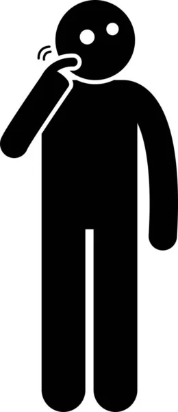 Stick Figure Scratching Head