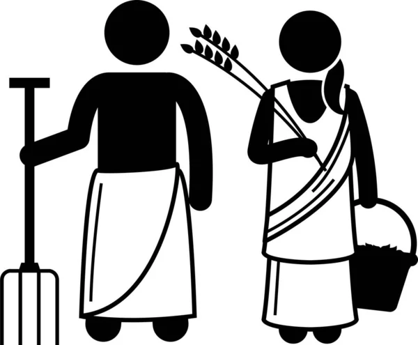 东南亚-泰国越南柬埔寨印度尼西亚男人女人民族传统服装服饰服装图标符号符号象形图图库矢量图作者：© leremy 13242433