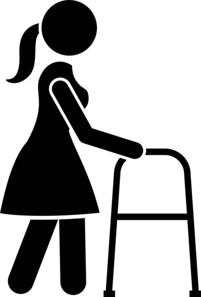 Mobility Aids Medical Tools Equipment Stick Figure Pictogram Icons ...