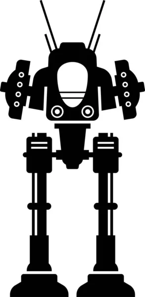 Minimalistic Vector Illustration Mech Robot Stock Vector by ©leremy ...