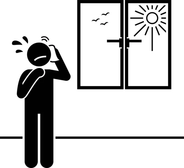 House Home Environment Problems Surrounding Issues Vector Illustrations ...