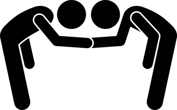 Stickman hug Vector Art Stock Images | Depositphotos