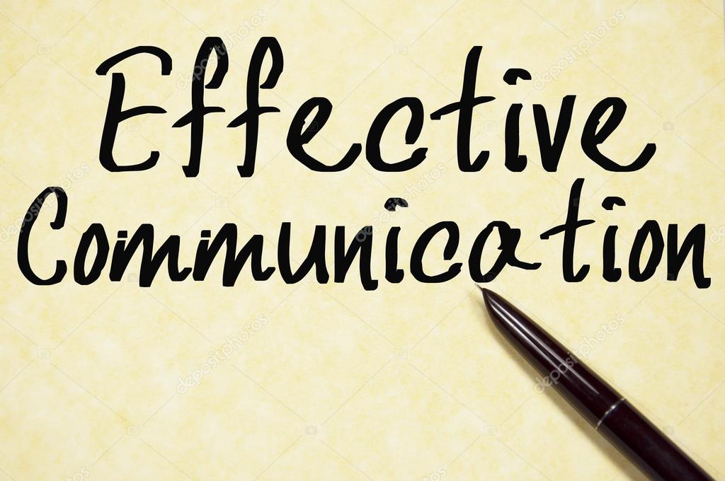 Effective communication text write on paper Stock Photo by ©flytosky11 ...