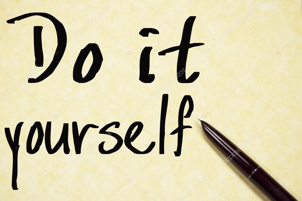 Do it yourself text write on paper — Stock Photo © flytosky11 #64957957
