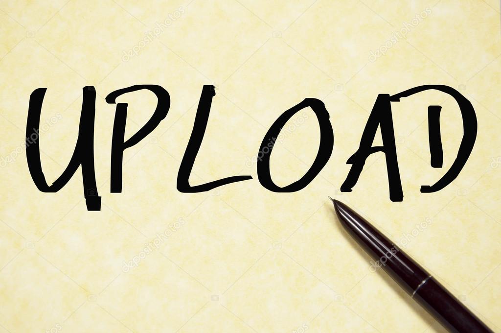 Upload word write on paper — Stock Photo © flytosky11 #64977469