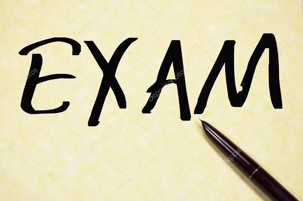 Exam word write on paper — Stock Photo © flytosky11 #64979675