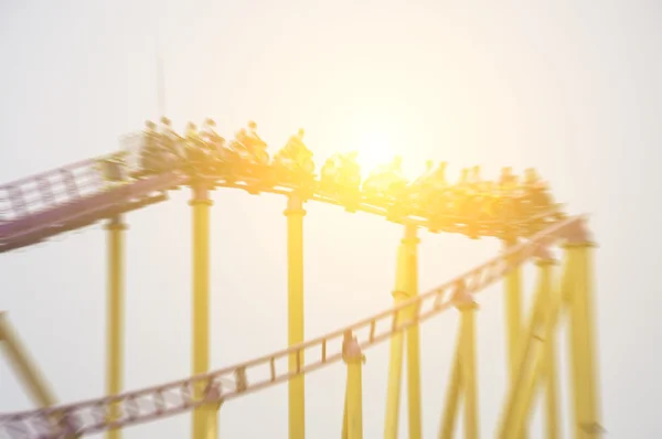 Yellow roller coaster Stock Photos, Royalty Free Yellow roller coaster ...