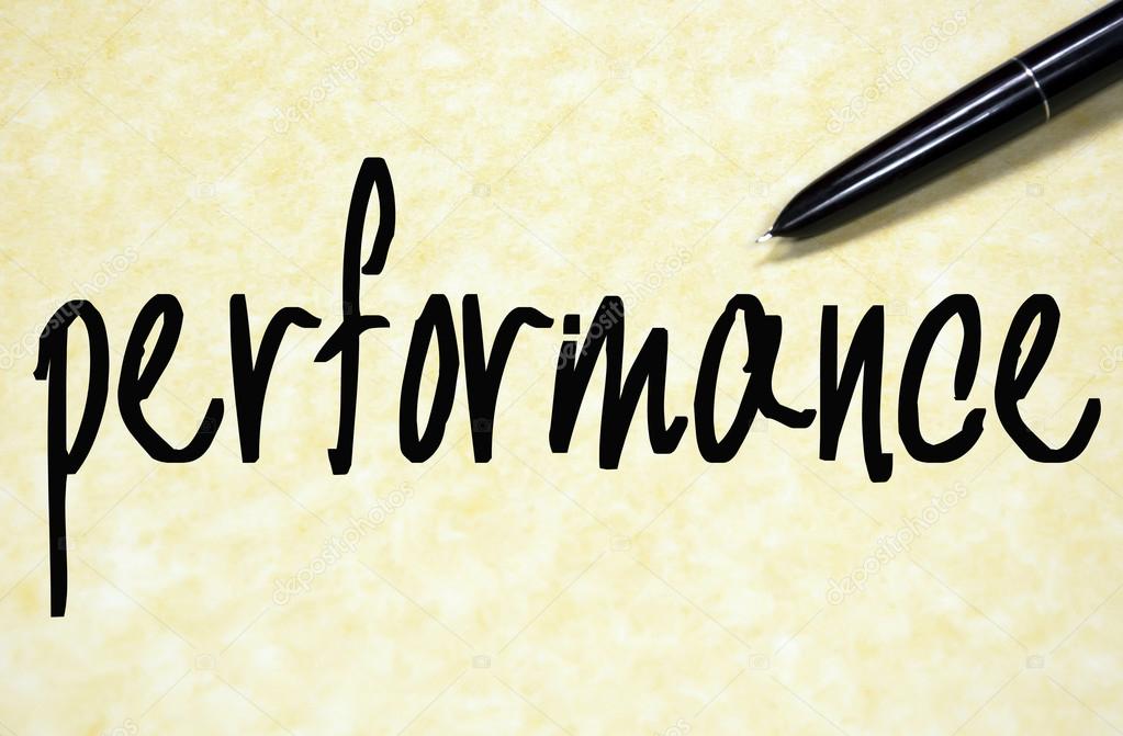 palabra de rendimiento escribir en papel 2024