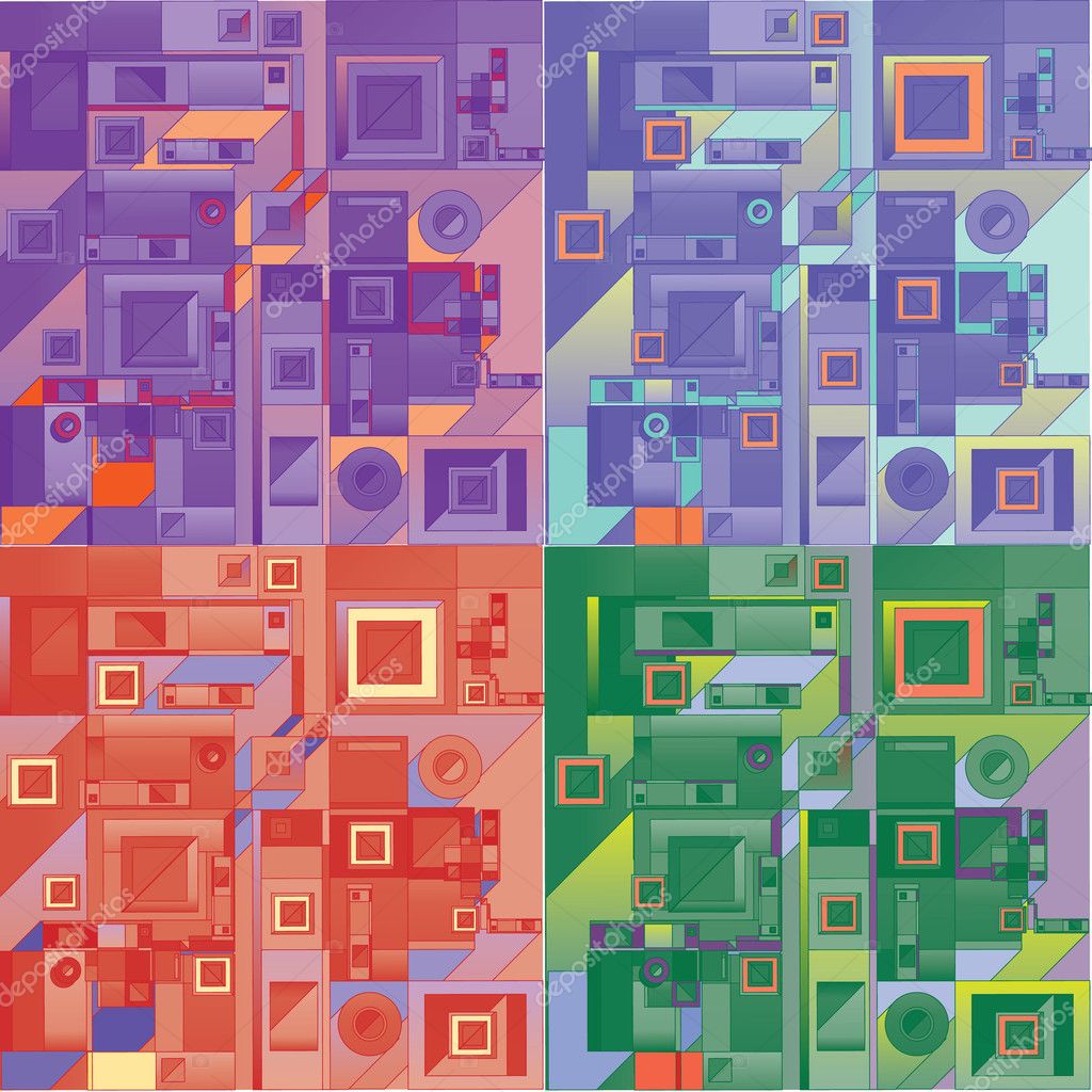 Pattern with colored window pattern Stock Vector Image by ©rebermant ...