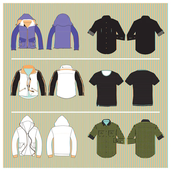 Vector collection of clothes Stock Vector Image by ©rebermant #72979641