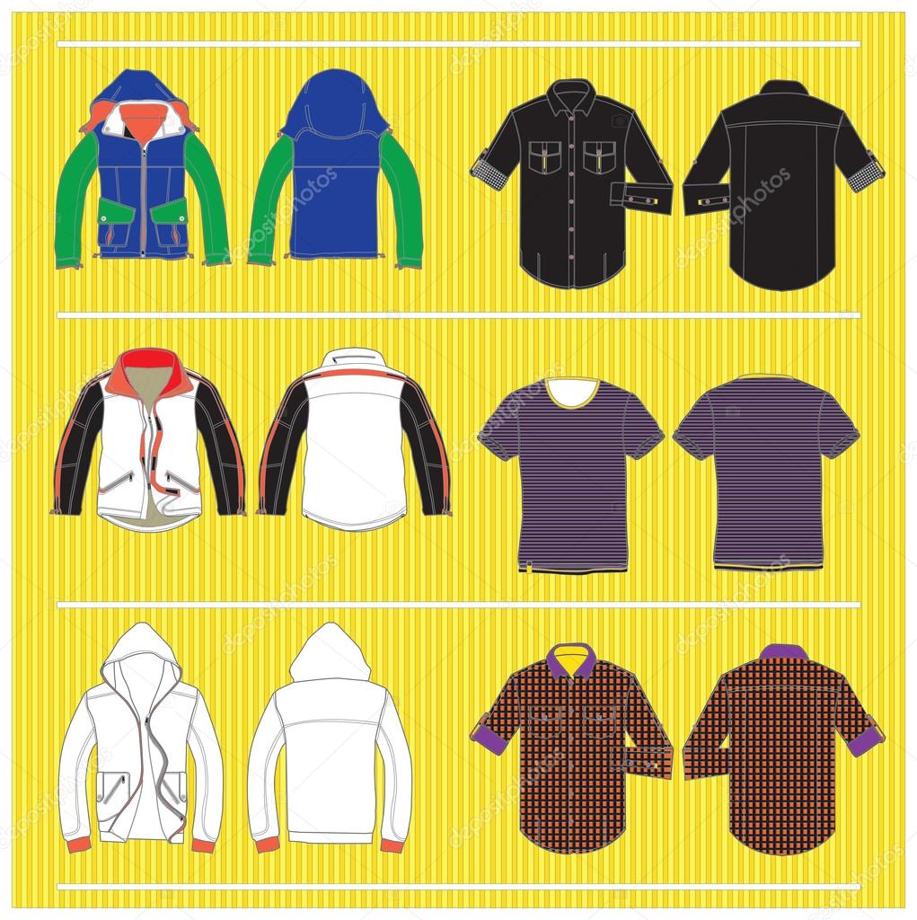 Vector collection of clothes Stock Vector Image by ©rebermant #72979641