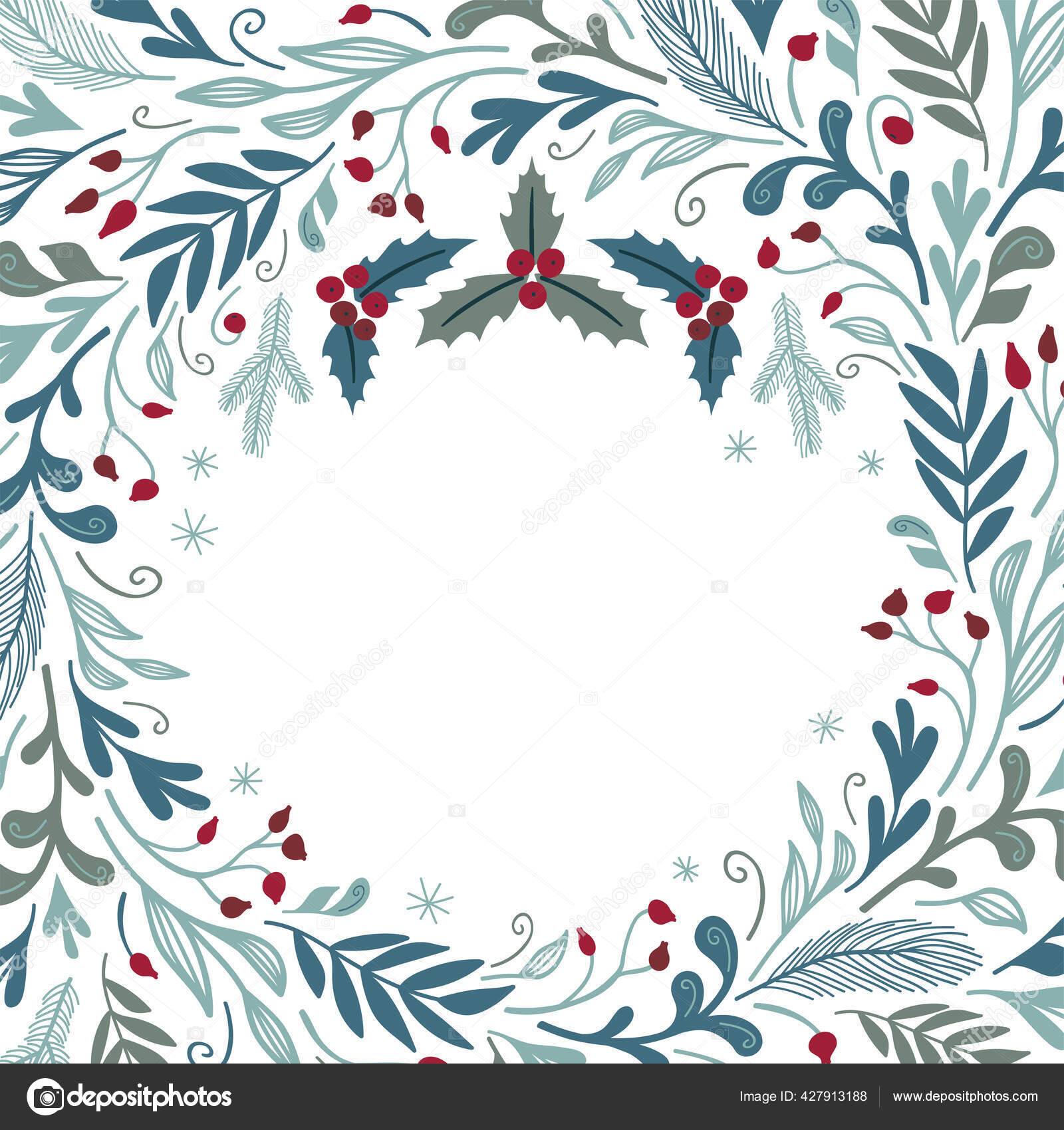 Winter Frame Vector