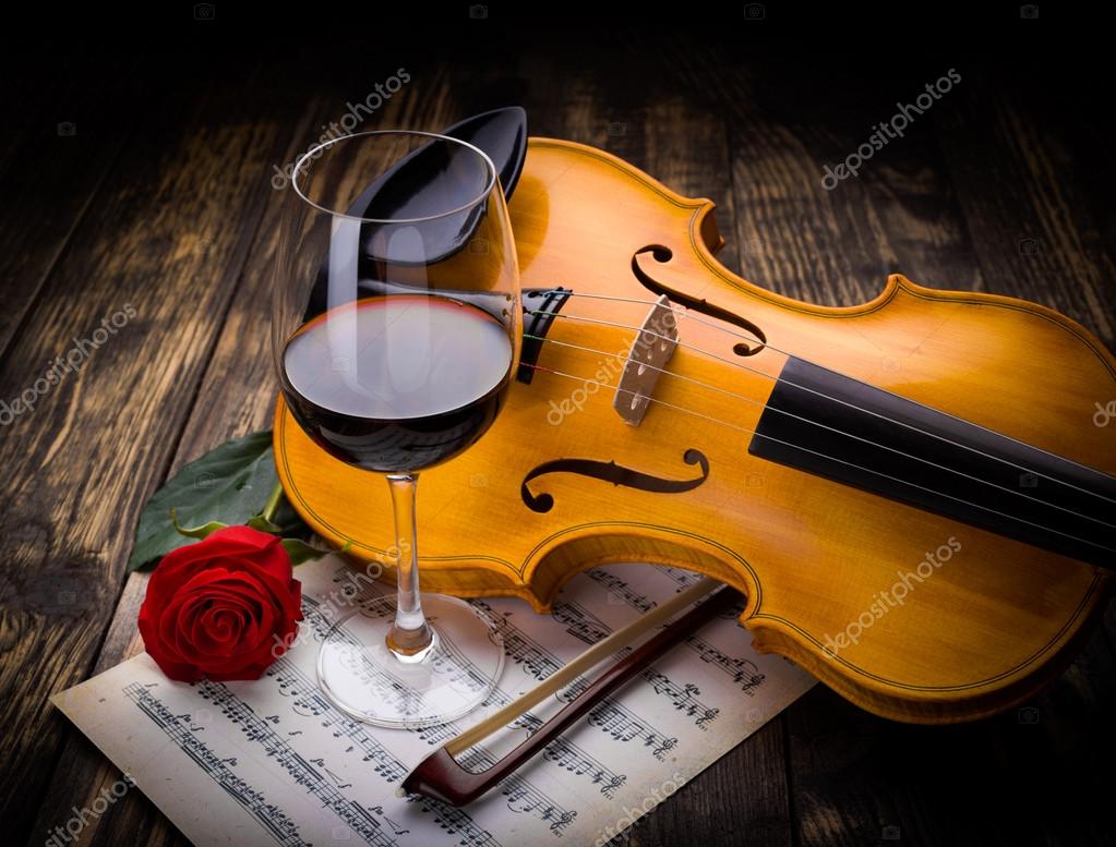 Violin Rose Wallpaper