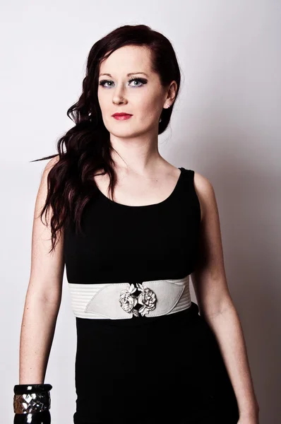 Black and white beautiful 20 something year old female portrait Stock ...