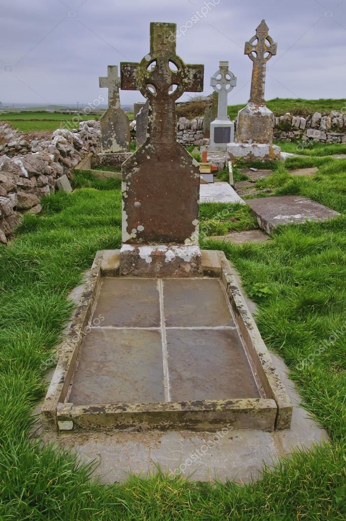 Vibrant celtic grave ireland — Stock Photo © UTBP #89779928