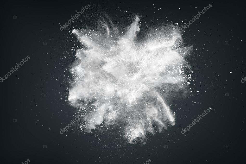 Abstract design of white powder cloud — Stock Photo © Avesun #63949339