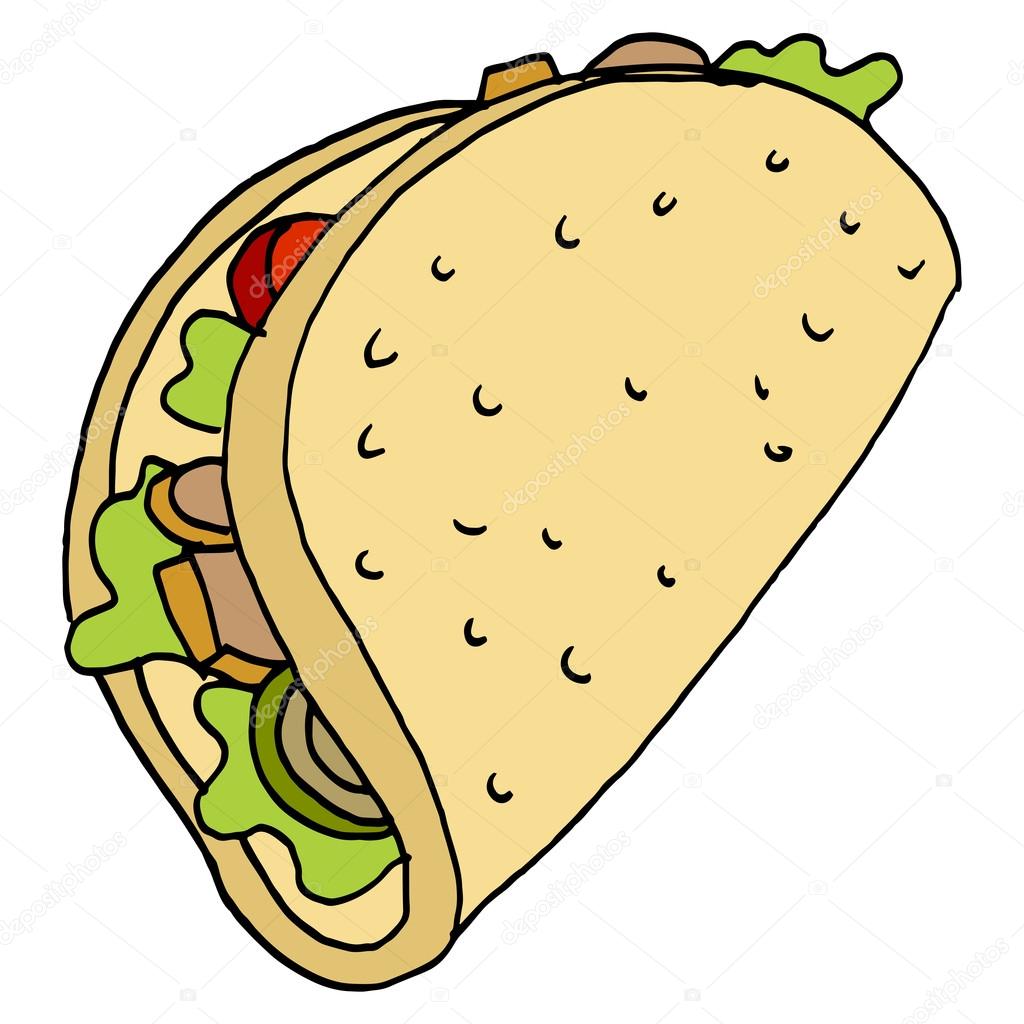 Sándwich de pan plano de pollo Vector de stock #108020242 de ©cteconsulting