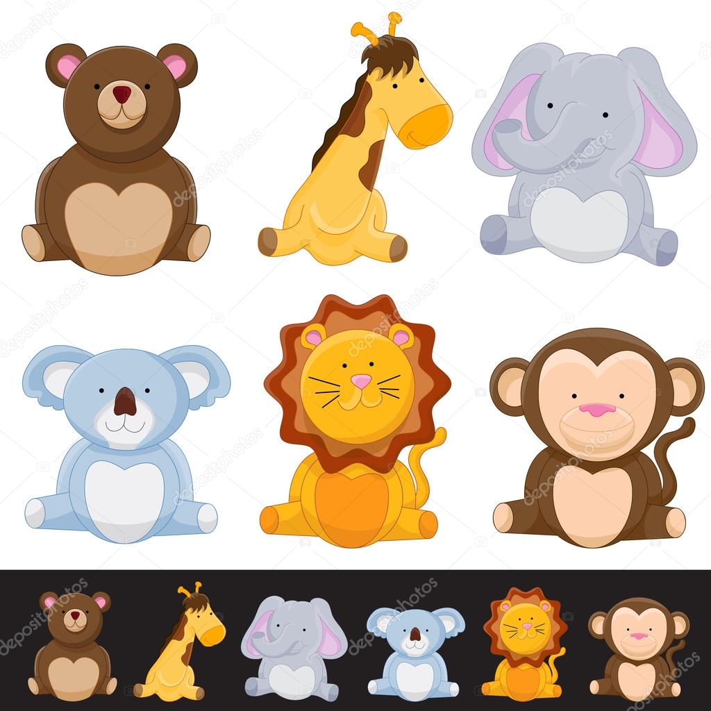 Cute Animal Set Stock Vector Image by ©cteconsulting #61576769