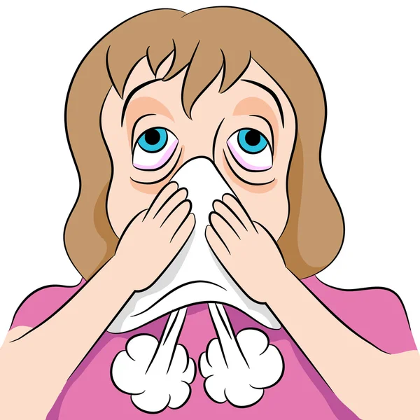 Blowing Nose Clipart
