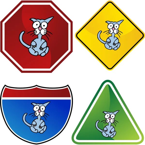 Cartoon Scaredy Cat — Stock Vector © ronleishman #13983890