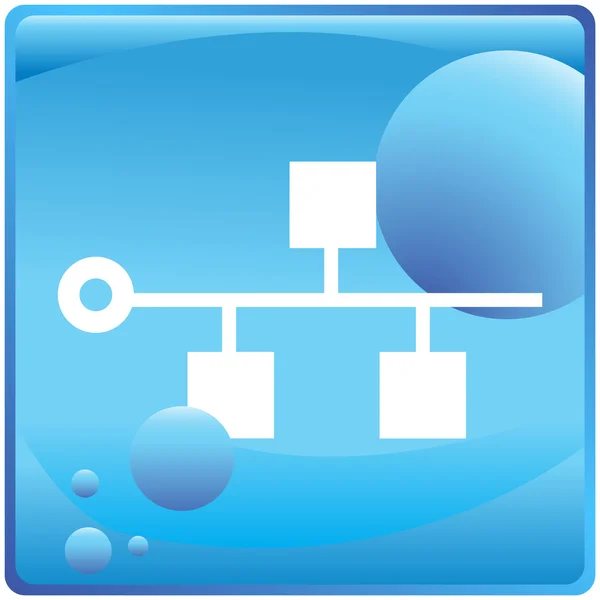 Ethernet Backbone icon button — Stock Vector © cteconsulting #64218791