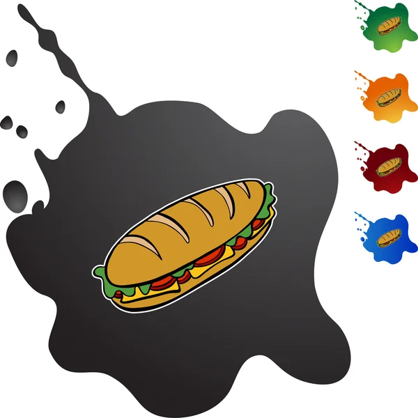 ᐈ Submarine sandwich outline stock vectors, Royalty Free submarine ...