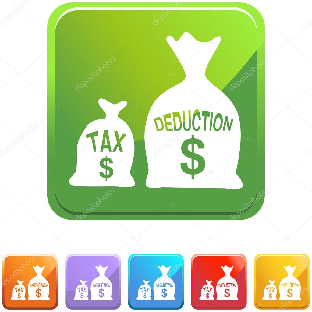 Tax Deduction web icon Stock Vector by ©cteconsulting 64198771