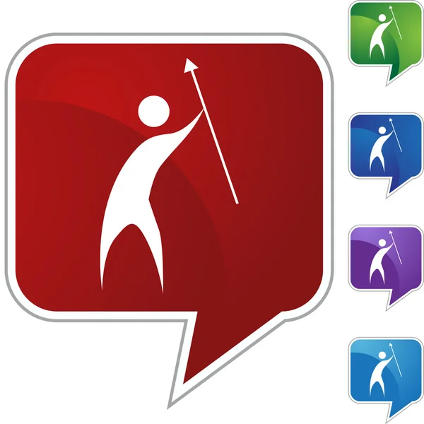 Hunter stick figure set Vector Art Stock Images | Depositphotos