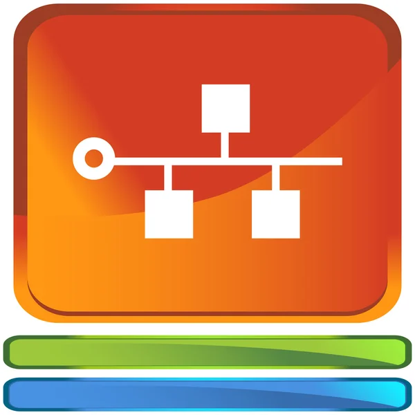 Ethernet Backbone icon button — Stock Vector © cteconsulting #64218791