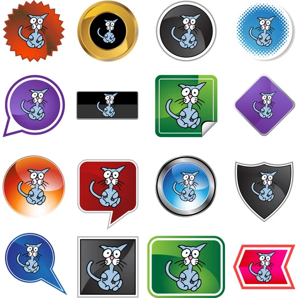 Cartoon Scaredy Cat — Stock Vector © ronleishman #13983890