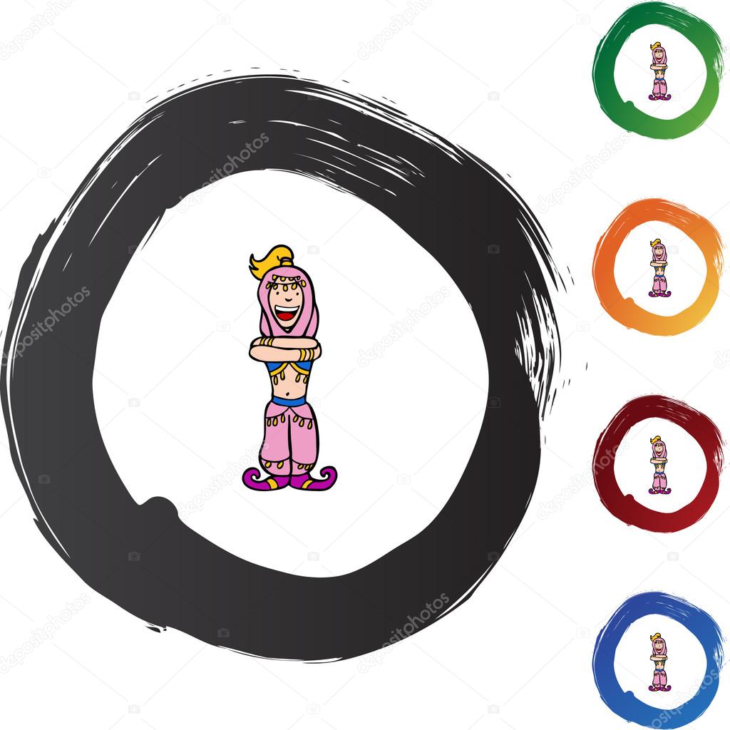 Genie icon button — Stock Vector © cteconsulting #64217567