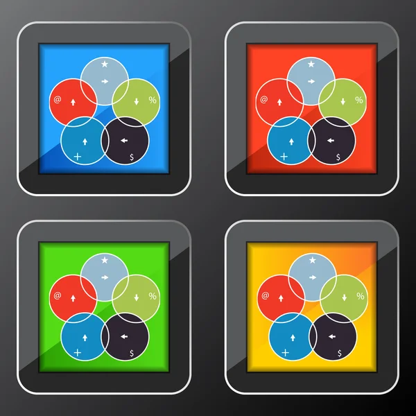 8 sided business wheel chart — Stock Vector © levente #32083679